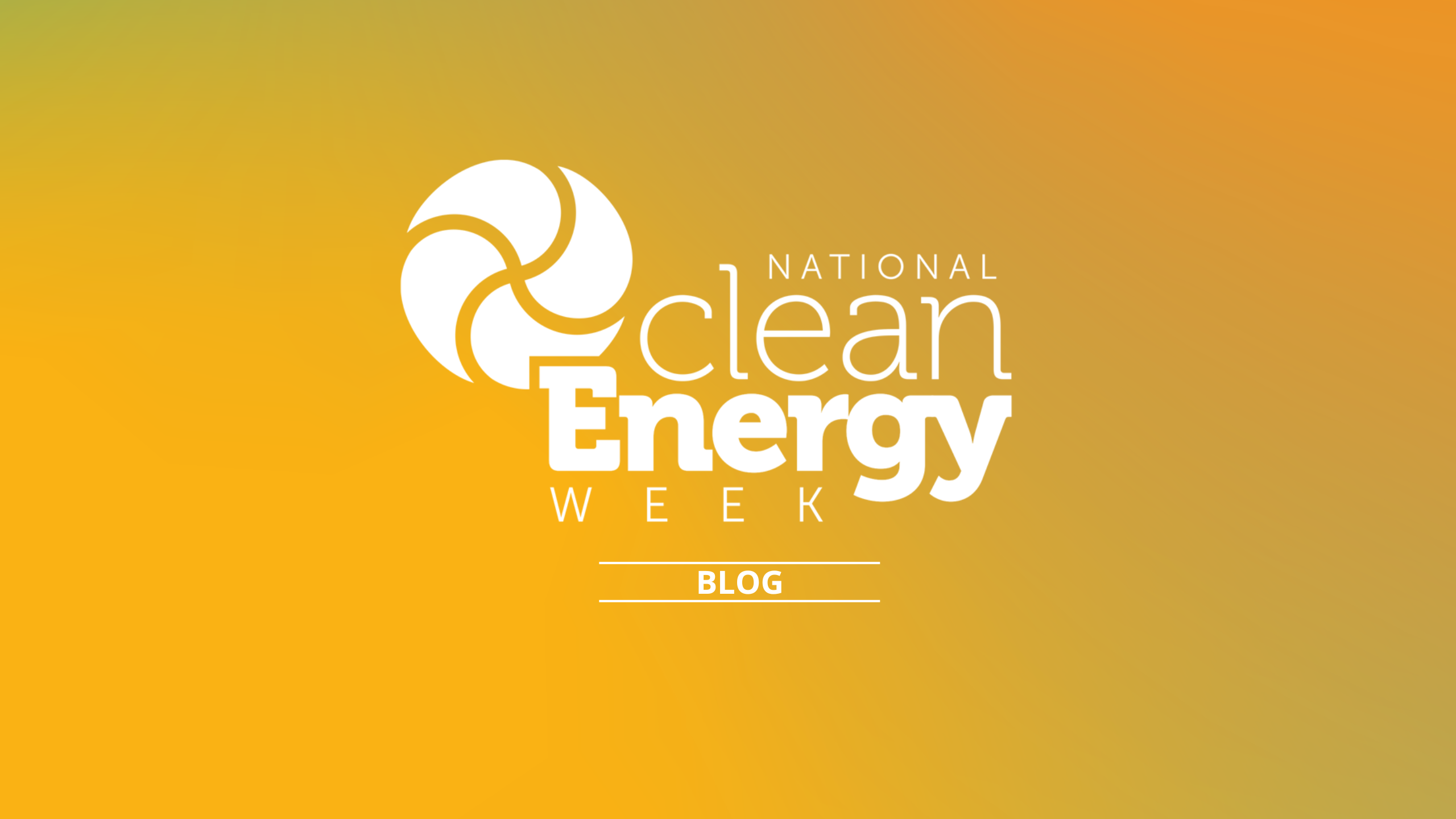 NCEW BLOG - National Clean Energy Week